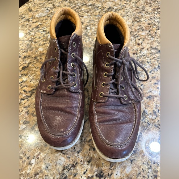 Fossil | Shoes | Fossil Mens Carson Mid Boat Shoe Dark Brown Leather ...